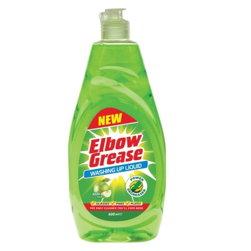 Elbow Grease Washing Up Liquid Apple 600Ml | Holbury Hardware Stores