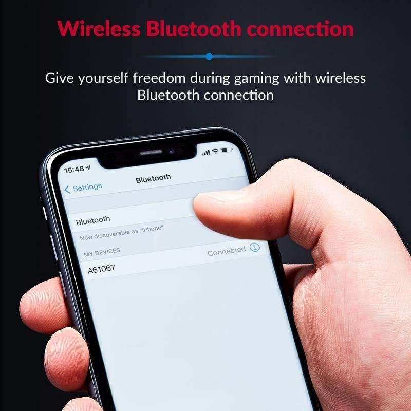 Gaming Wireless LED Bluetooth Gaming Headset with Microphone Black ...