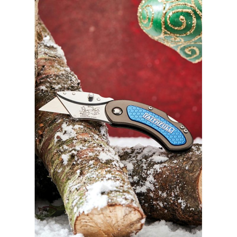 Faithfull Folding Lock Back Utility Knife | Holbury Hardware Stores