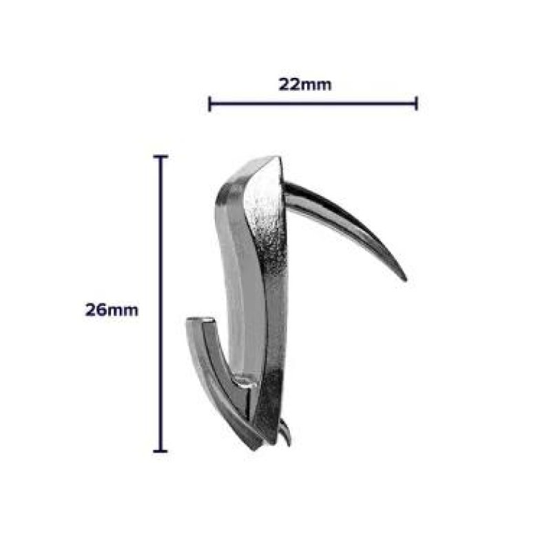 Wallbiter Nickel Multi Hook | Holbury Hardware Stores