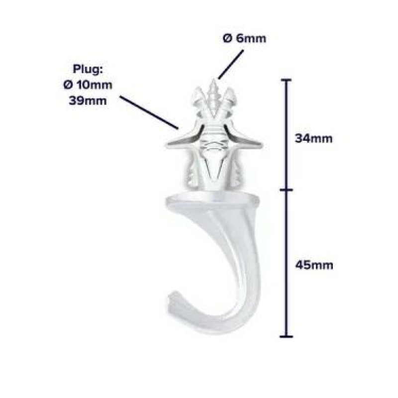 Versahook Multi Material Hook White | Holbury Hardware Stores