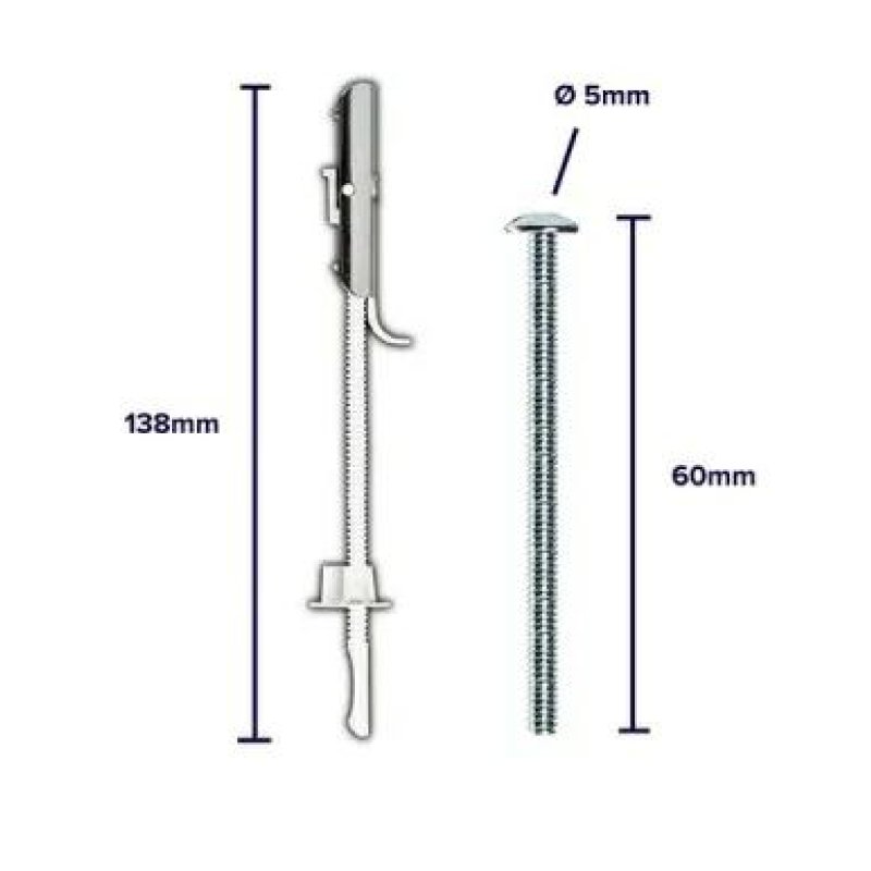 Flip Toggle M5 x 60mm x 10 | Holbury Hardware Stores