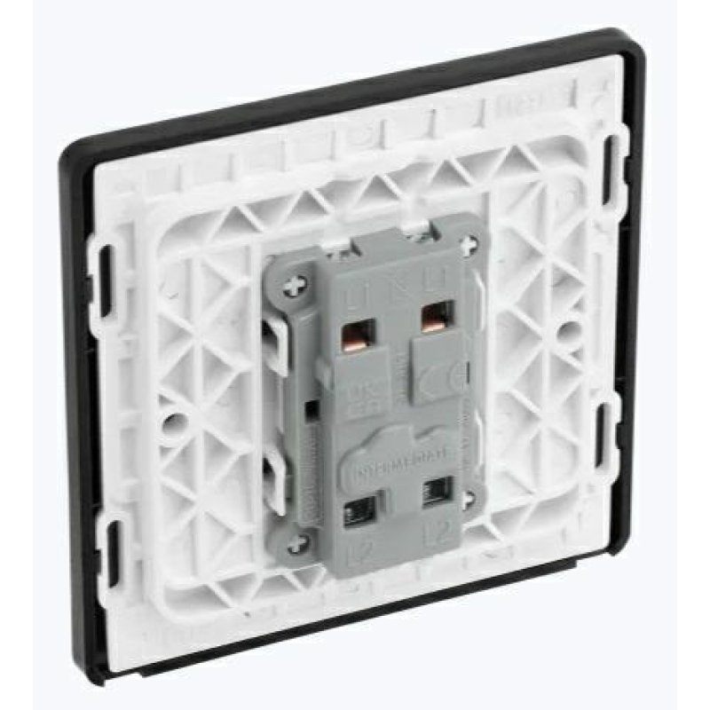 Matt Black 1 Gang Intermediate Switch | Holbury Hardware Stores