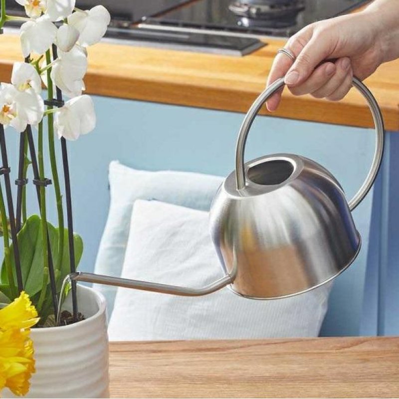 Watering Can 1.5L, Stainless Steel | Holbury Hardware Stores