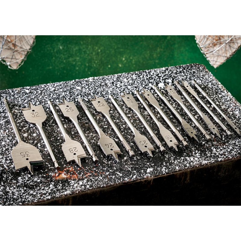 Bahco 15 Piece Flat Bit Set | Holbury Hardware Stores