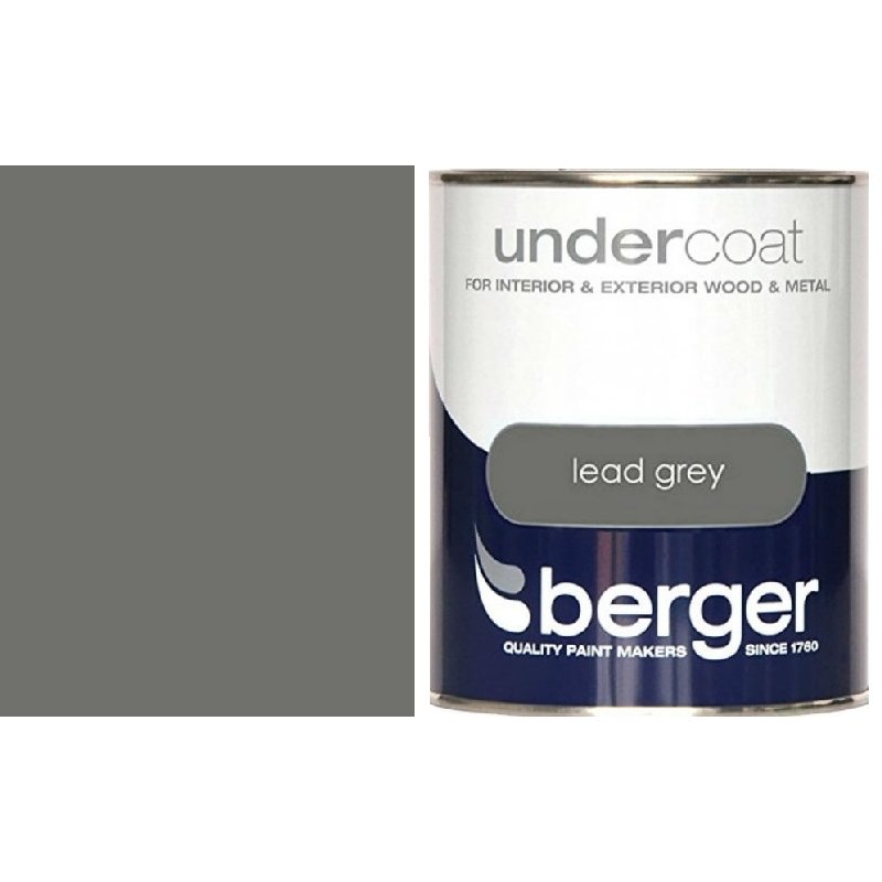 Berger 750Ml Under Coat Lead Grey | Holbury Hardware Stores