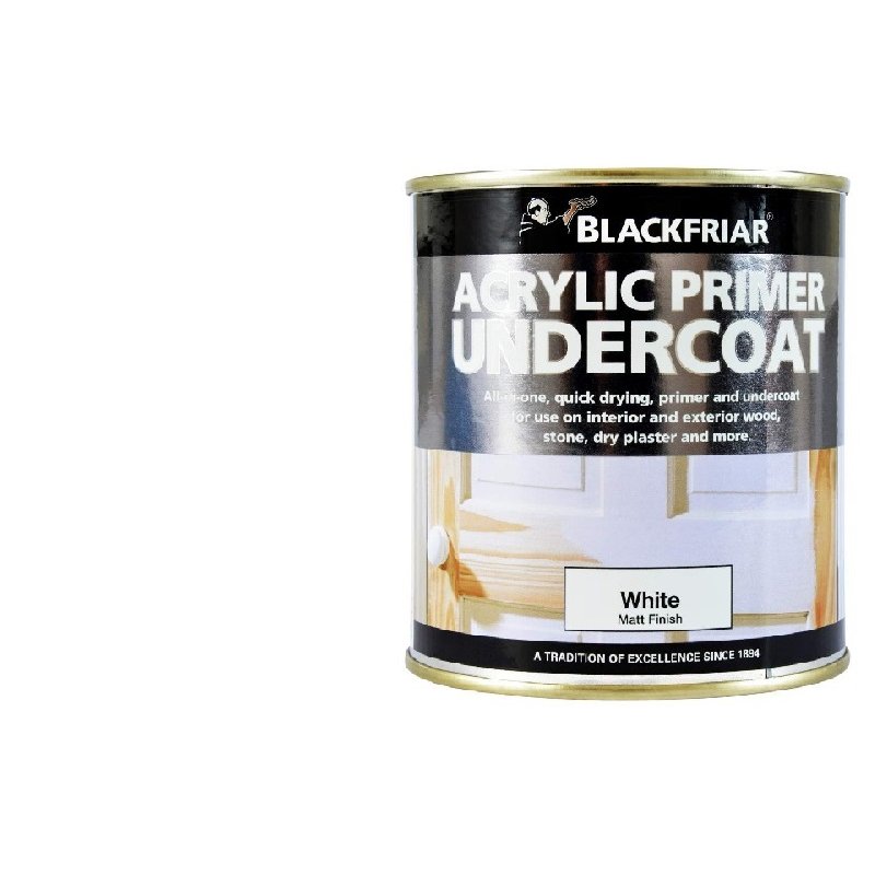 Blackfriar Quick Drying Acrylic Primer-Undercoat 500Ml White | Holbury ...