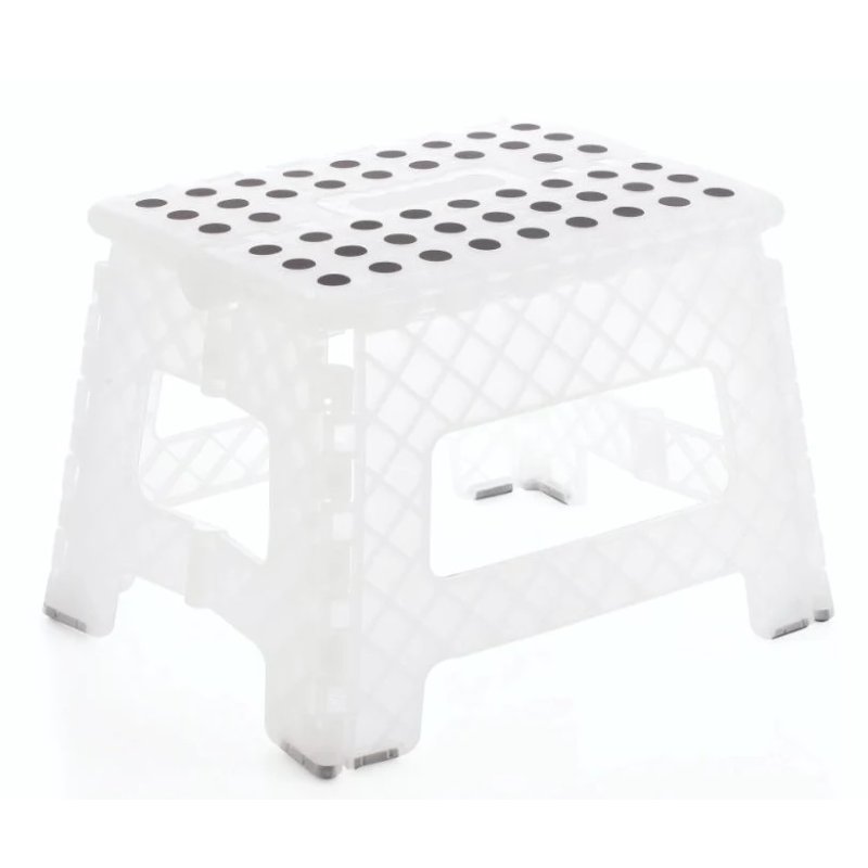 Small Folding Step Stool Transparent | Holbury Hardware Stores