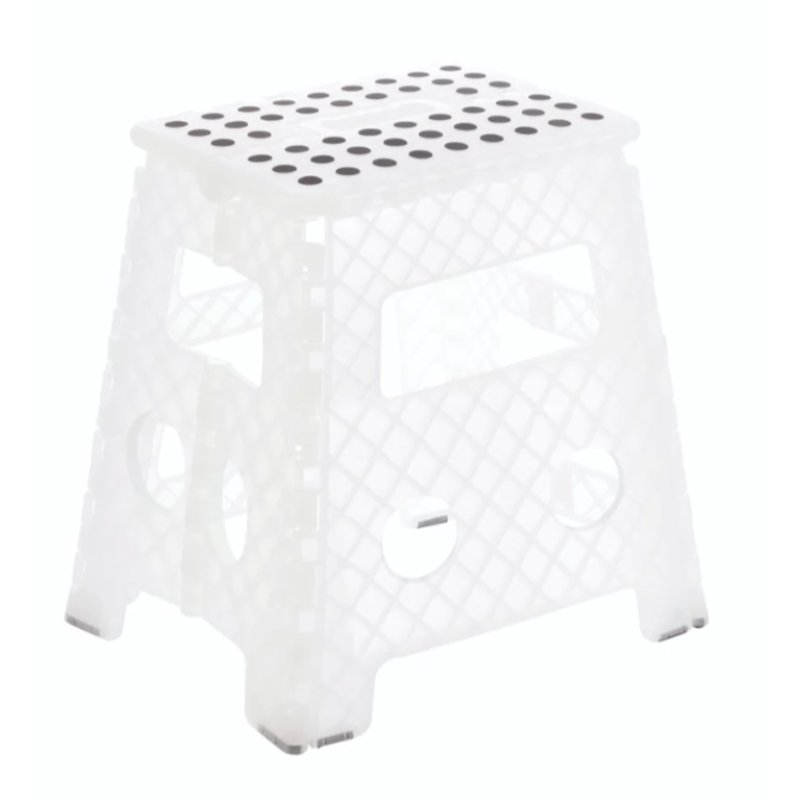 Large Folding Step Stool Transparent | Holbury Hardware Stores