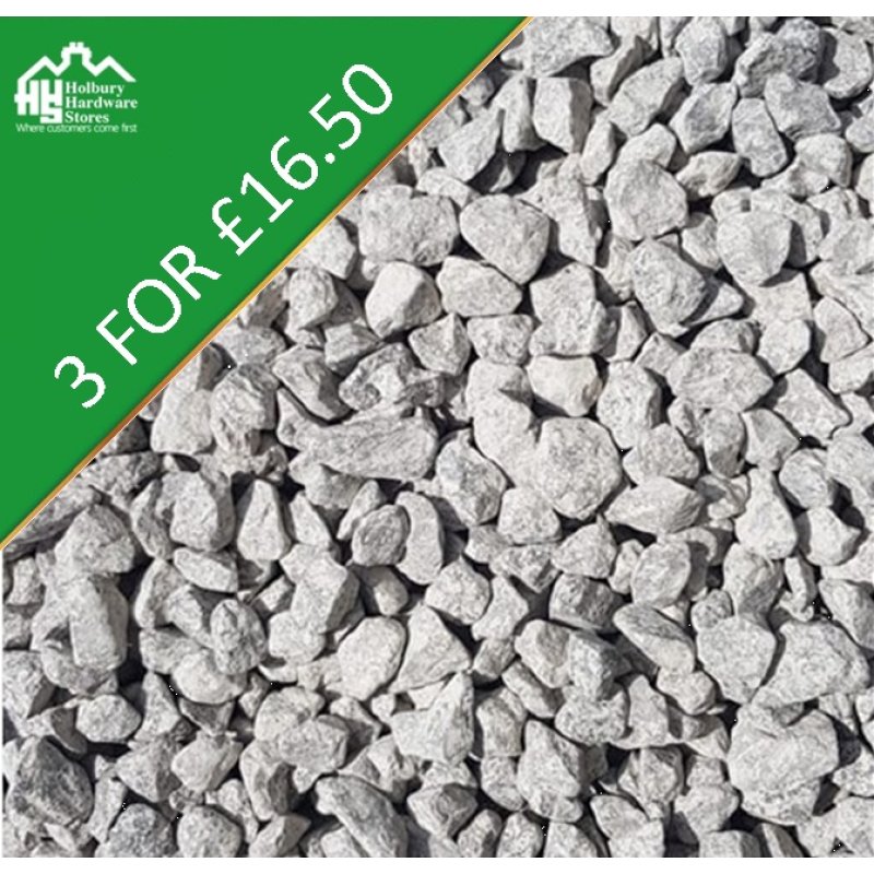 20Mm Pearl Grey Chippings 20Kg | Holbury Hardware Stores