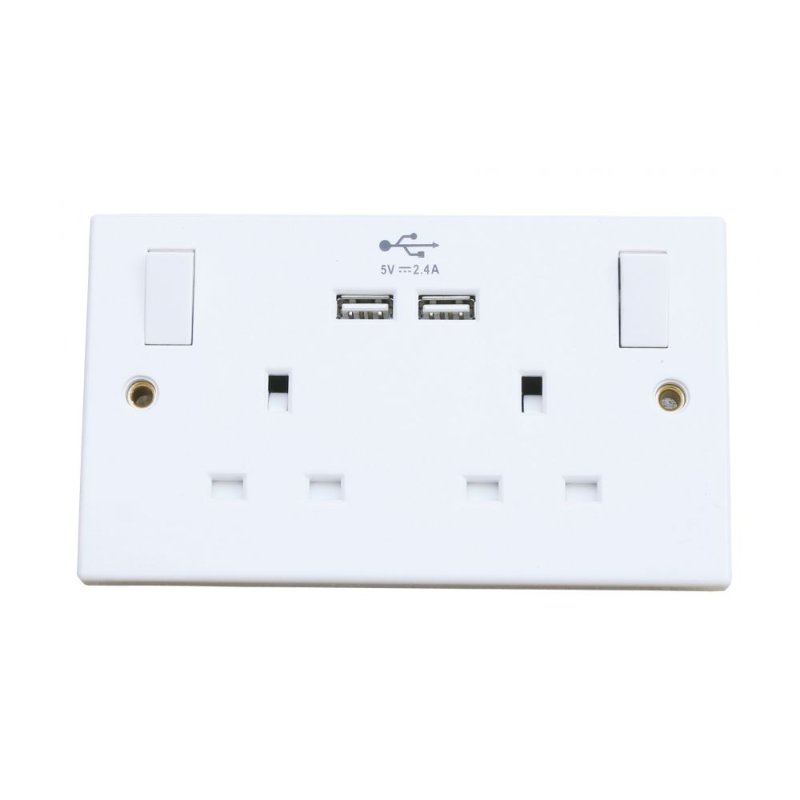 2G 13A & Usb Switch Socket | Holbury Hardware Stores