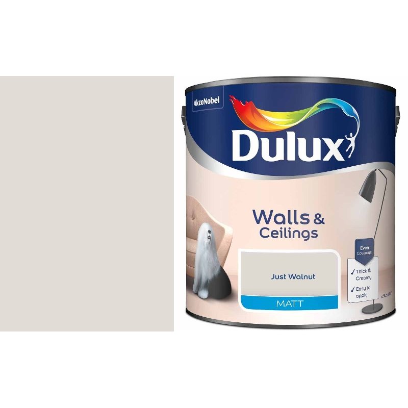 Dulux 2.5L Just Walnut Vinyl Matt | Holbury Hardware Stores