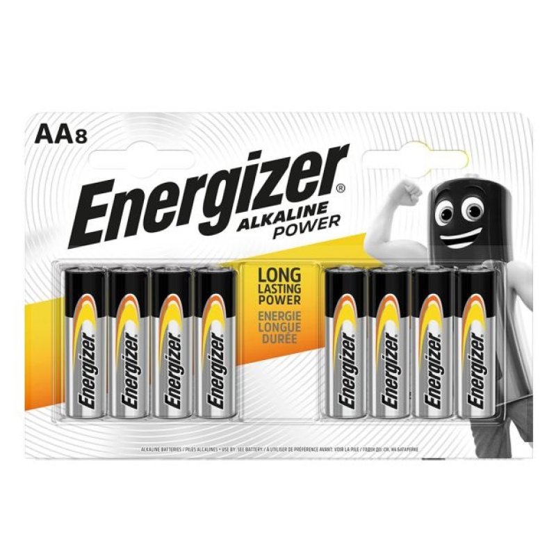 Energizer Alkaline Power AA 8 Pack | Holbury Hardware Stores