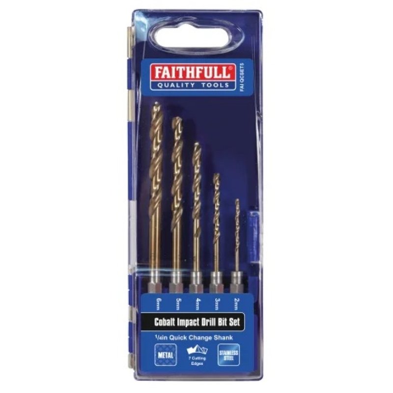 Cobalt Impact Drill Bit Set | Holbury Hardware Stores