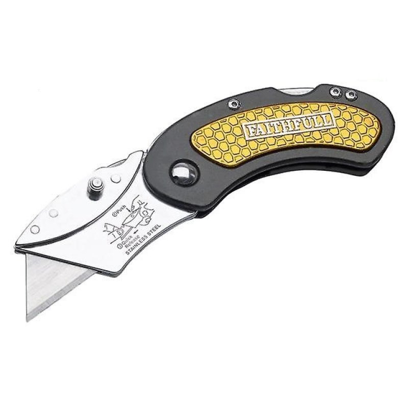 Faithfull Folding Lock Back Utility Knife | Holbury Hardware Stores