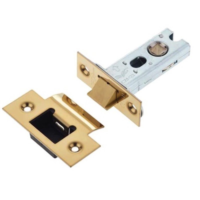 Heavy Duty Tubular Latch 3 Inch PVD Stainless Brass | Holbury Hardware ...