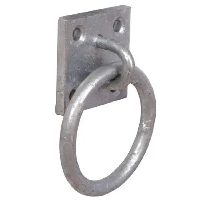 Ring On Plate Galvanised 50Mm(2") | Holbury Hardware Stores
