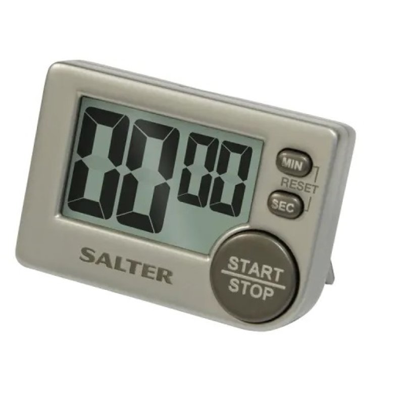 Big Button Electronic Timer Silver | Holbury Hardware Stores