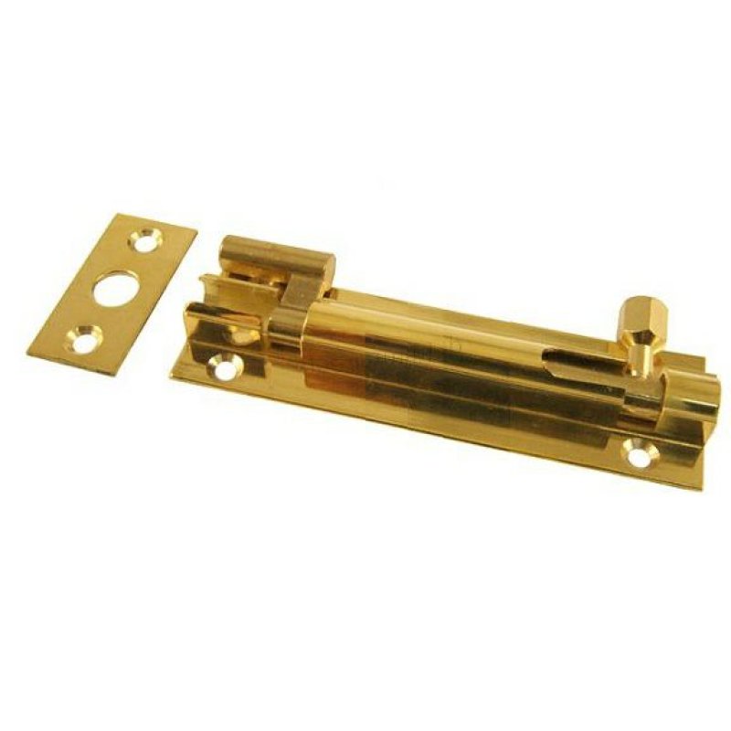 Necked Barrel Bolt Brass 75X25Mm | Holbury Hardware Stores
