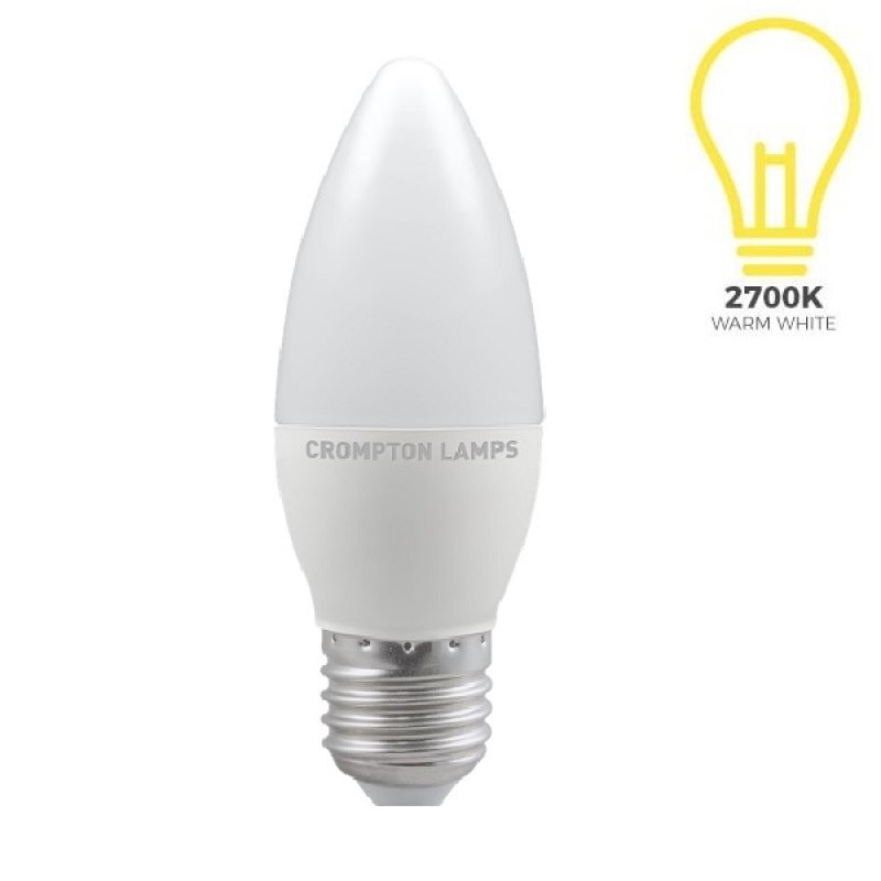 Compton 6(40) Watt Pearl ES Candle Bulb | Holbury Hardware Stores