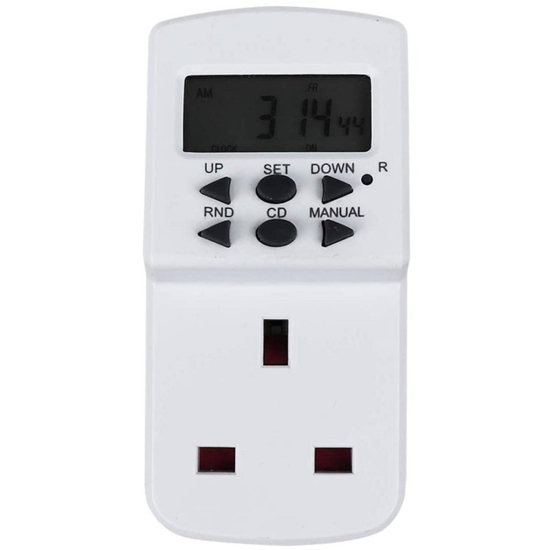 Masterplug 7 Day Electronic Plug-In Timer | Holbury Hardware Stores