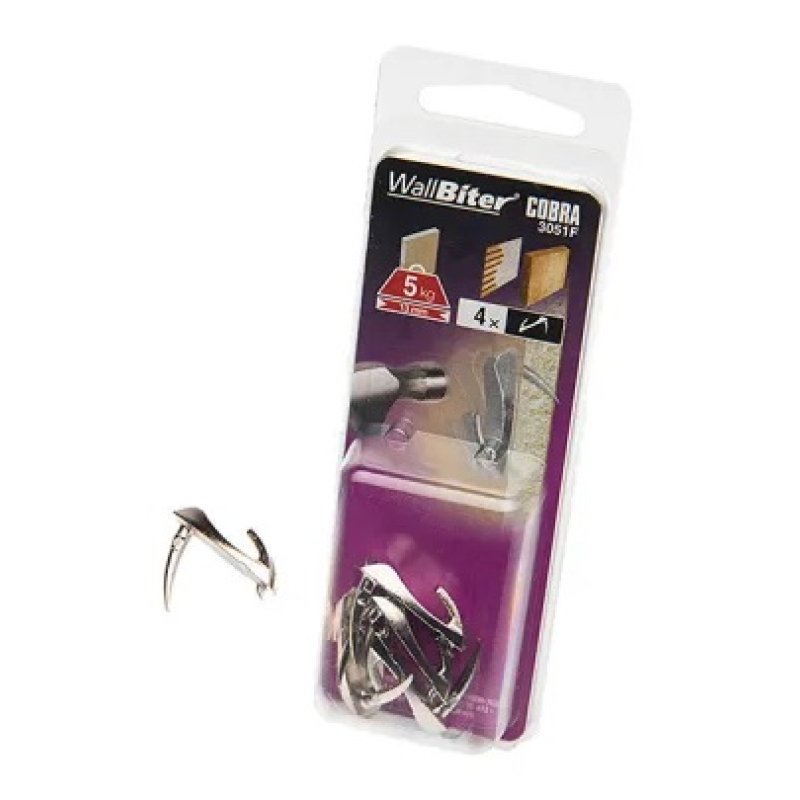 Wallbiter Nickel Multi Hook | Holbury Hardware Stores