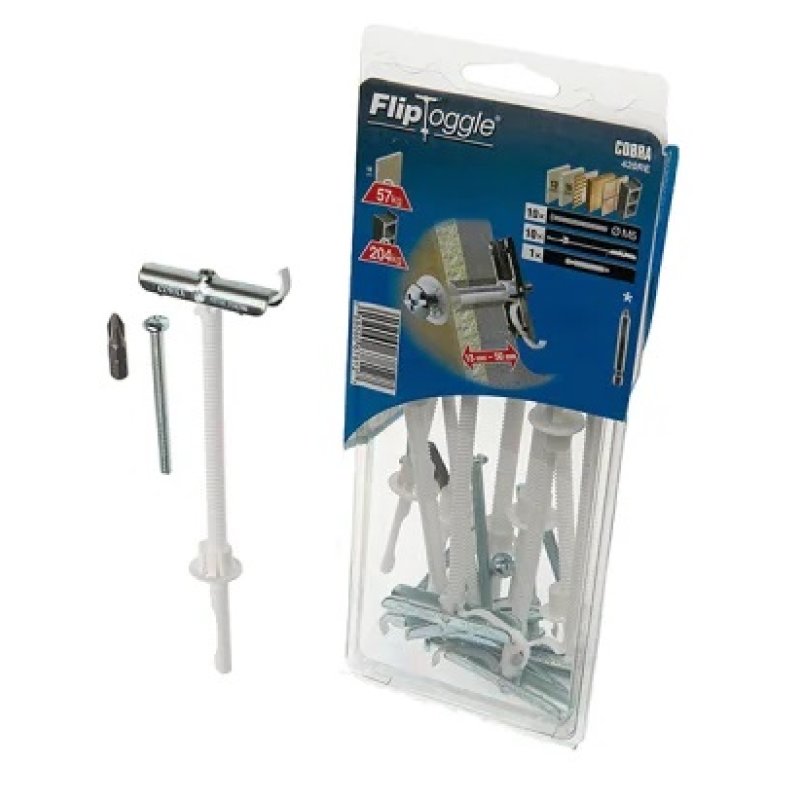 Flip Toggle M5 x 60mm x 10 | Holbury Hardware Stores
