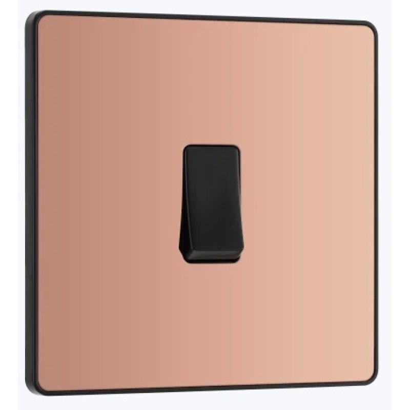 Polished Copper 1 Gang Intermediate Switch | Holbury Hardware Stores