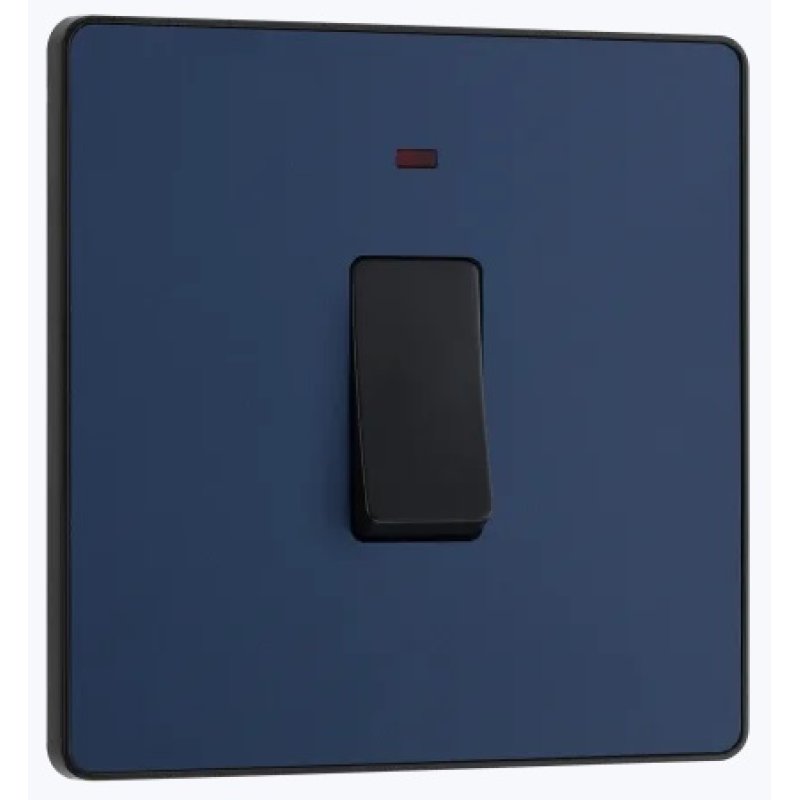 Matt Blue 20 Amp Double Pole Switch | Holbury Hardware Stores