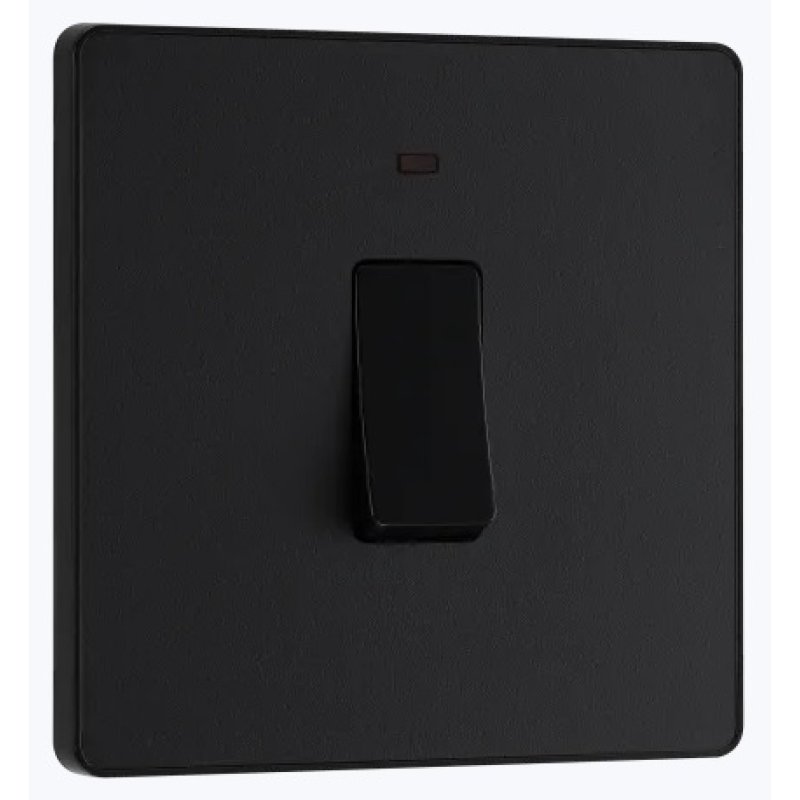 Matt Black 20 Amp Double Pole Switch | Holbury Hardware Stores