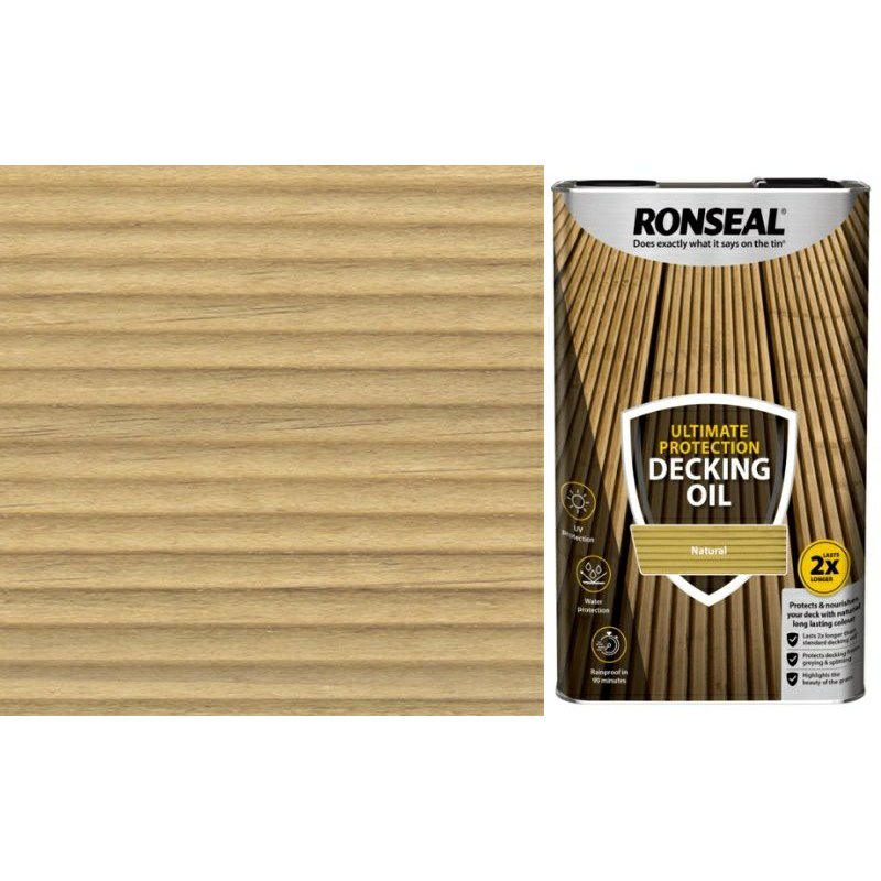 Ronseal Natural Ultimate Deck Oil 5L | Holbury Hardware Stores