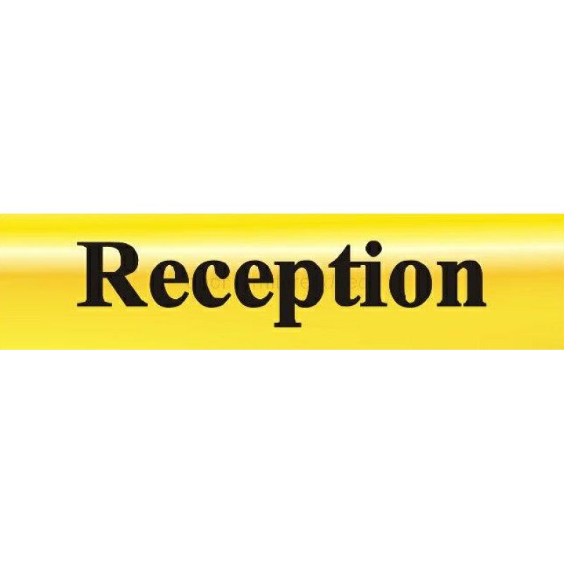 Sign "Reception" | Holbury Hardware Stores
