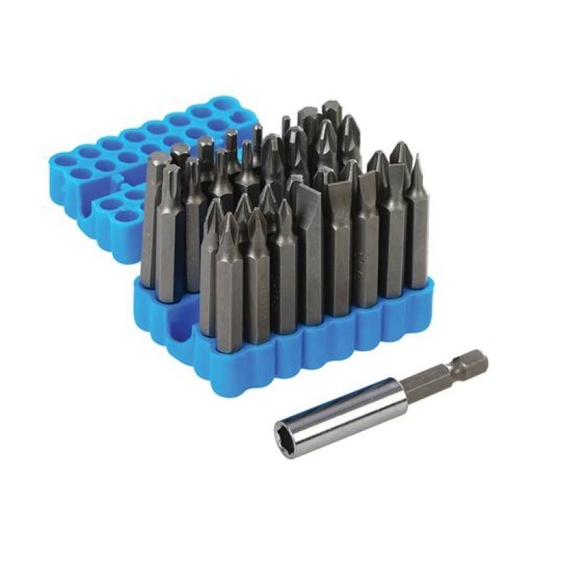 33 Piece Long Reach Screwdriver Bit Set Silverline | Holbury Hardware ...