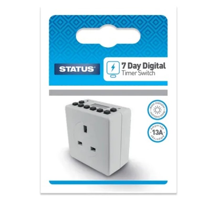 7 Day Digital Timer White | Holbury Hardware Stores