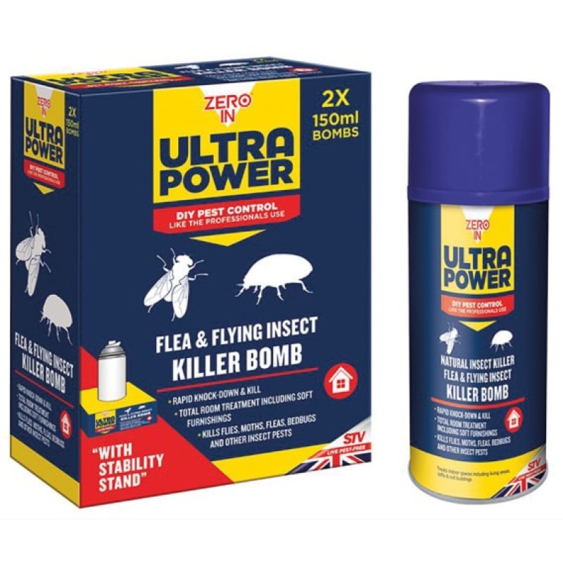 Natural Insect Killer Bomb 150ml x 2 | Holbury Hardware Stores