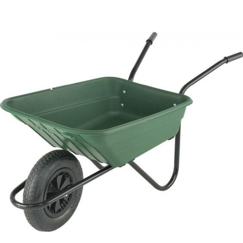 Polypropylene Wheelbarrow Green 90L | Holbury Hardware Stores