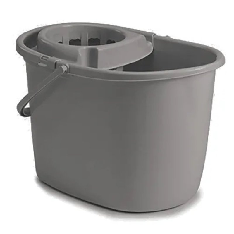 15 Litre Silver Deluxe Mop Bucket | Holbury Hardware Stores