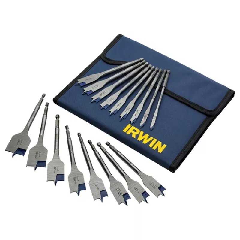 17 Piece Blue Groove Flat Bit Set | Holbury Hardware Stores
