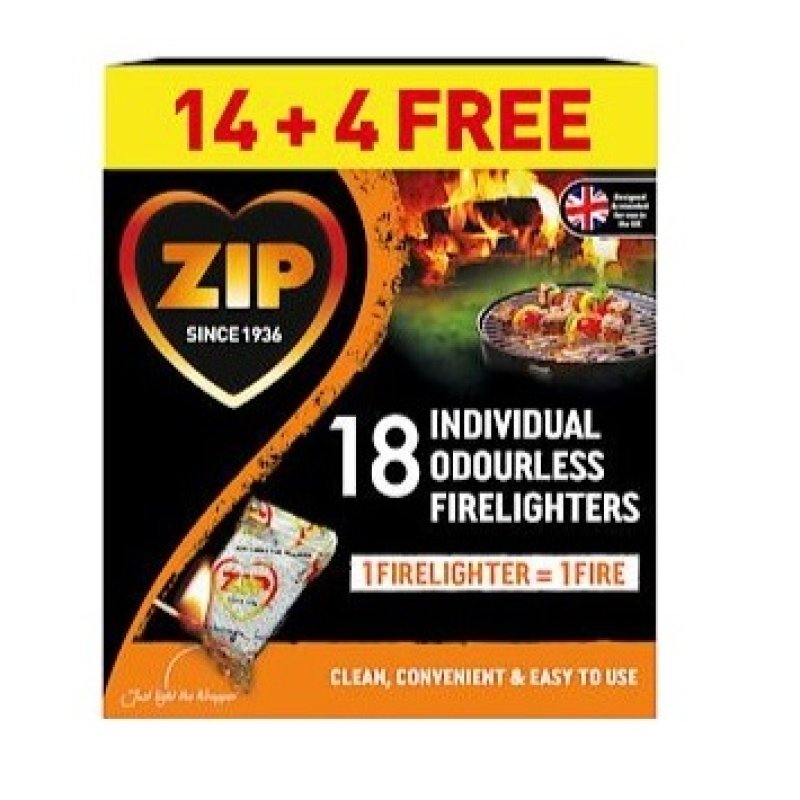 Zip Wrapped Firelighters | Holbury Hardware Stores