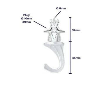 Versahook Multi Material Hook White | Holbury Hardware Stores